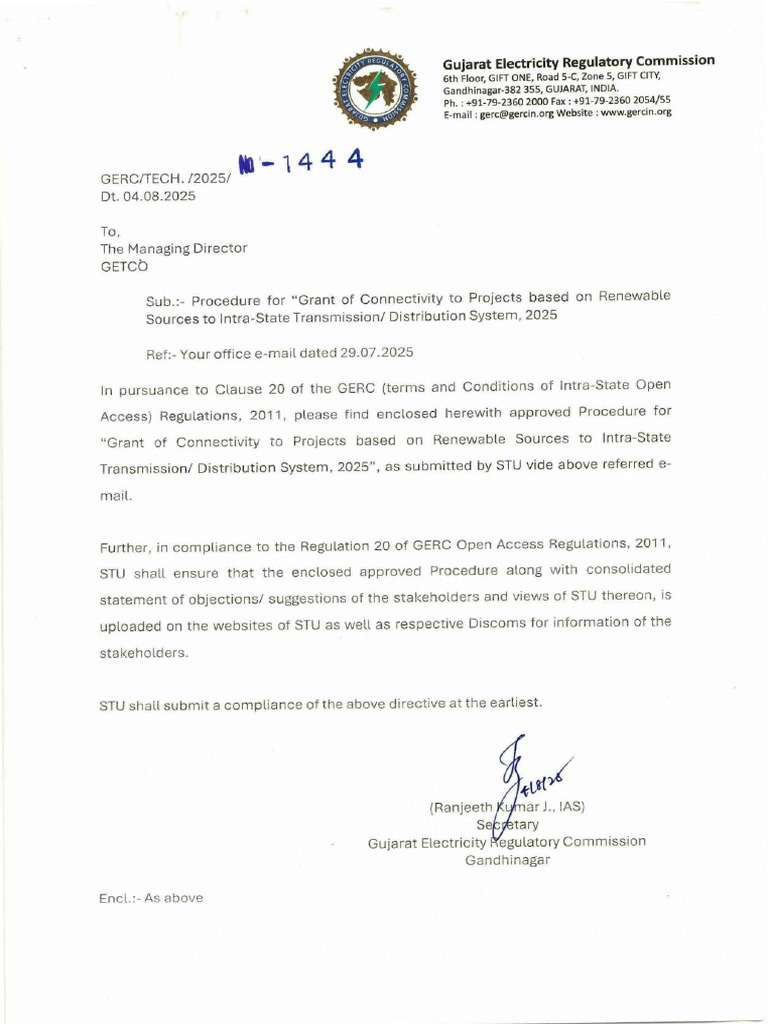 Approved Procedure For RE Connectivity - Compressed | PDF