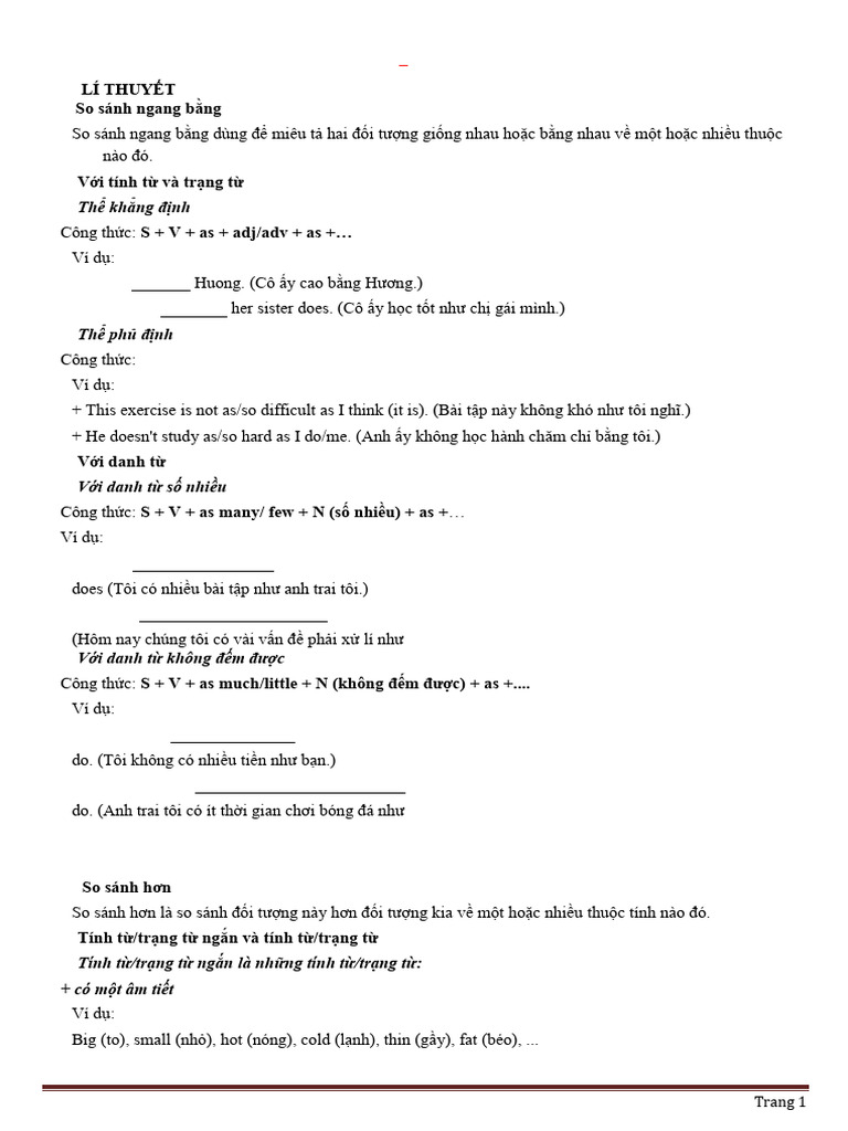 (CD10) - So Sánh | PDF