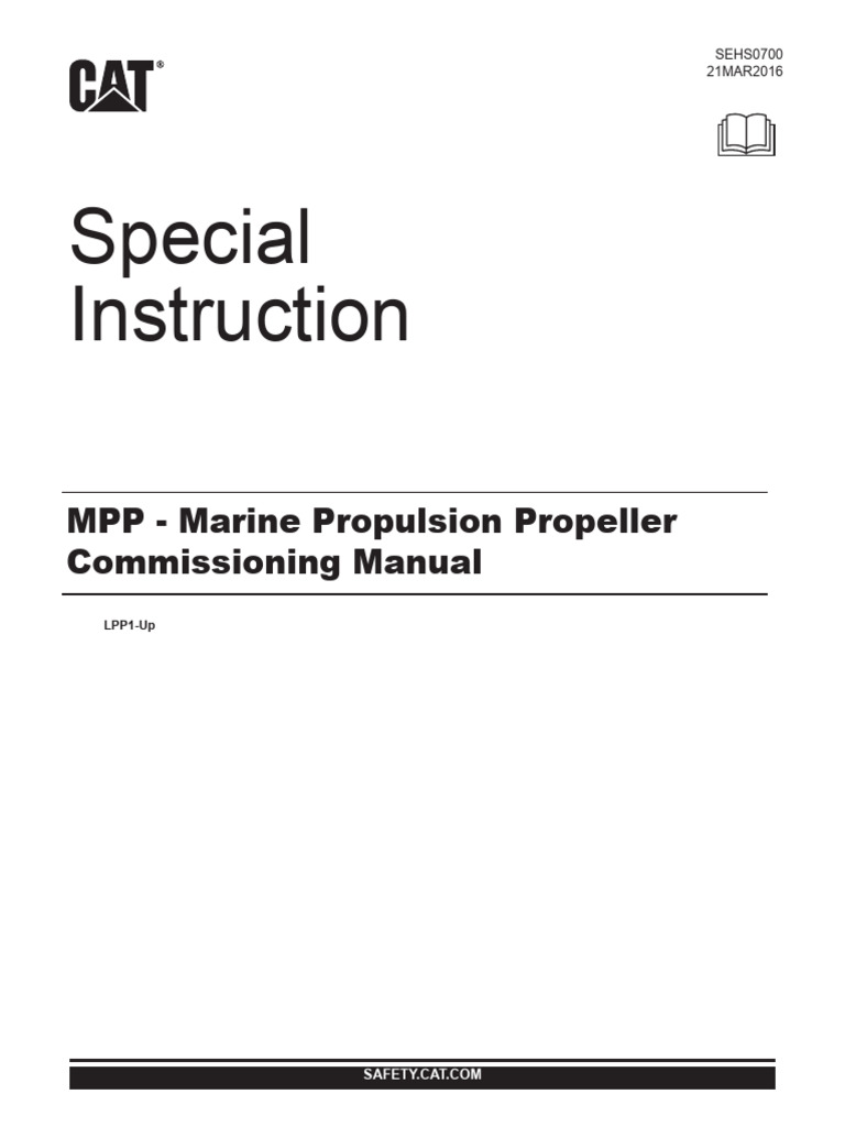 Marine Proplusion Propeller Commissioning Manual | PDF | Propeller | Pump