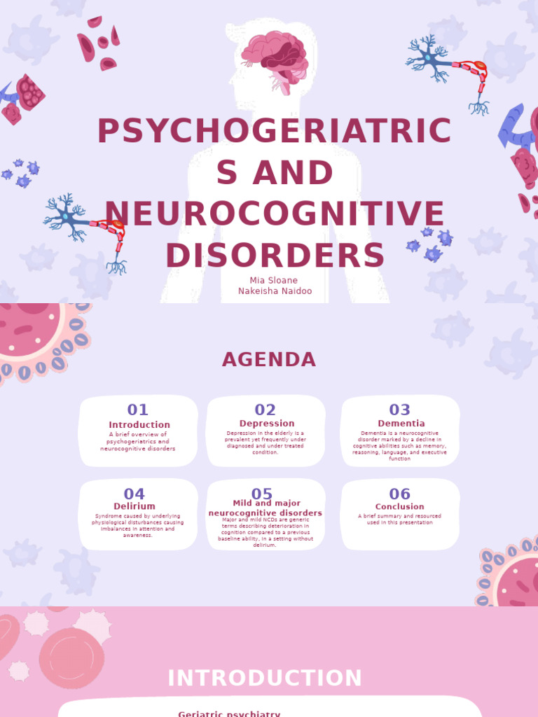 Geriatric Psychiatry and Neurocognitive Disorders | PDF | Major ...