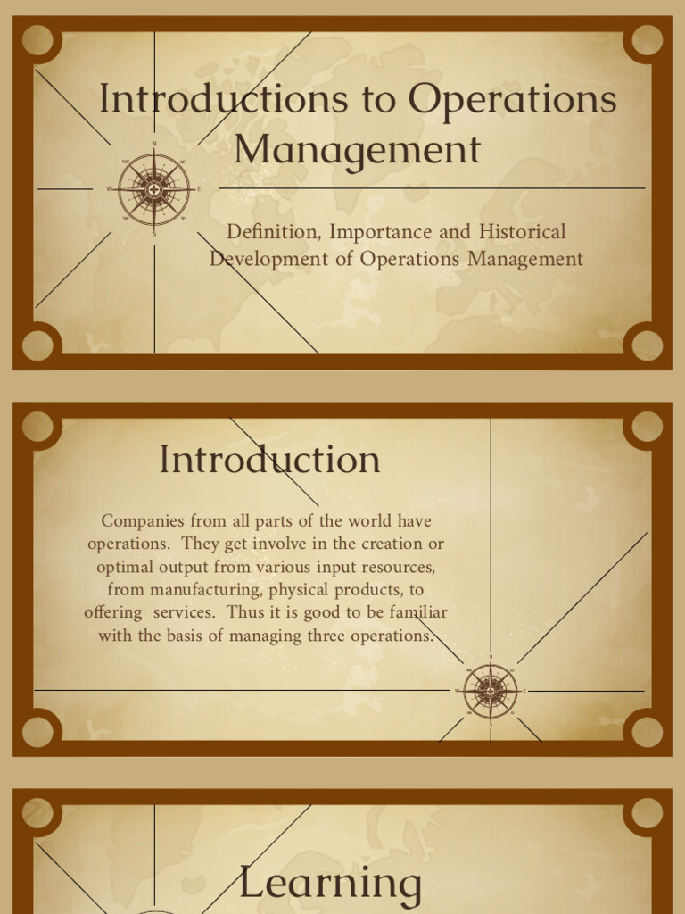 Overview of Operations Management | PDF | Operations Management | Lean ...