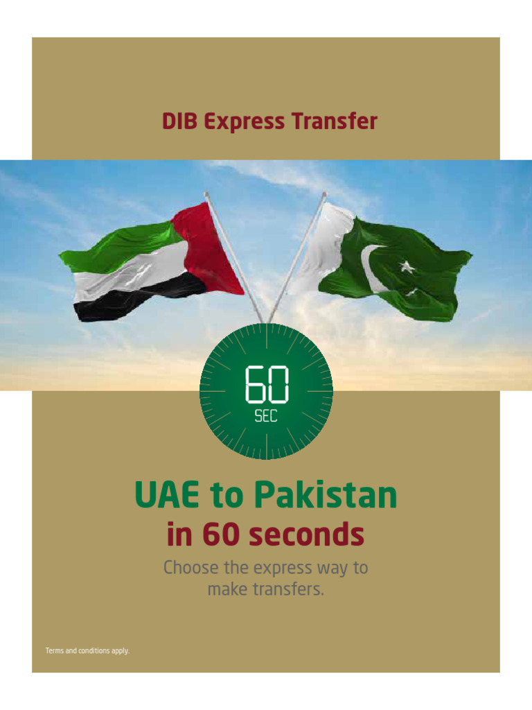 Dib Express Transfer Pakistan Infographic En | PDF | Access Control | Computer Access Control