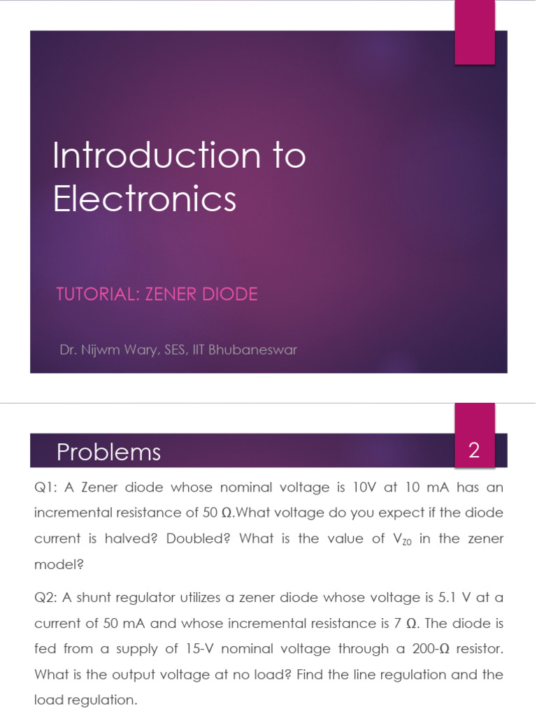 Tutorial 3 | PDF | Diode | Electrical Components