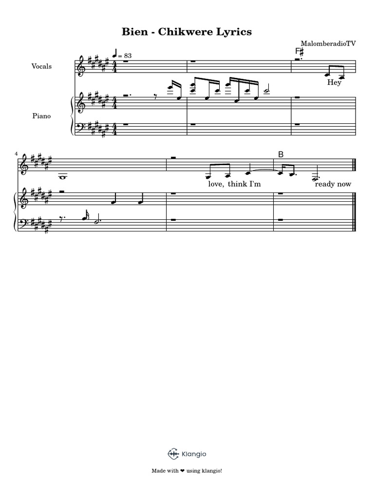 Bien - Chikwere Lyrics | PDF