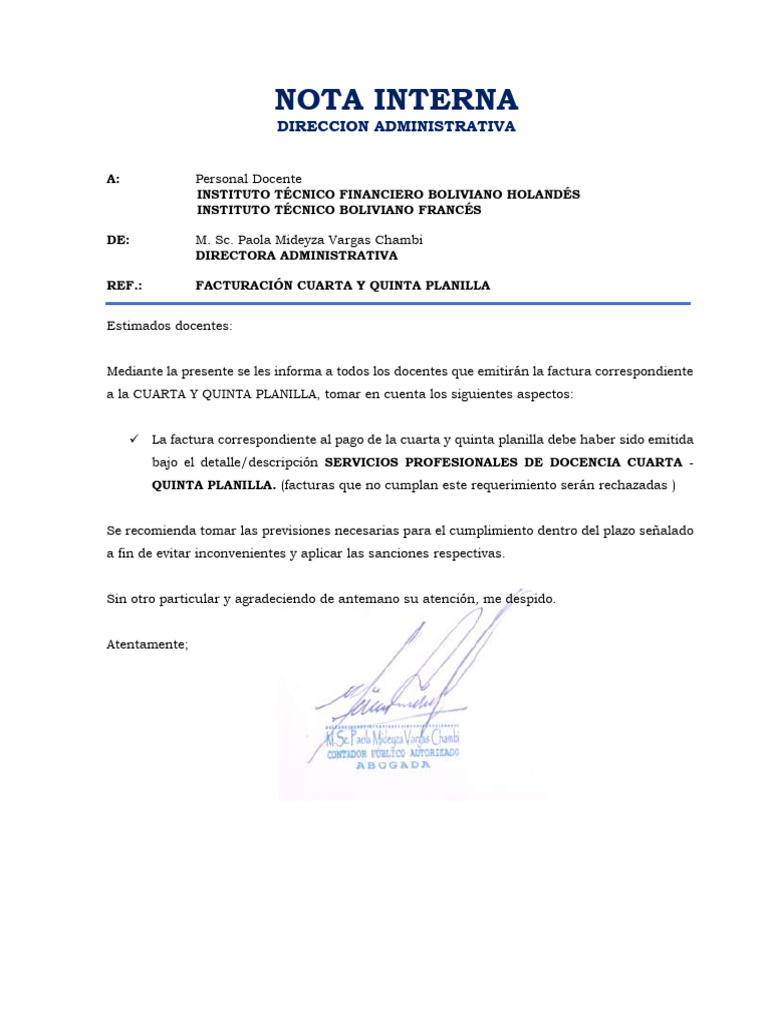 Instrucciones Facturación Docente 2025 | PDF