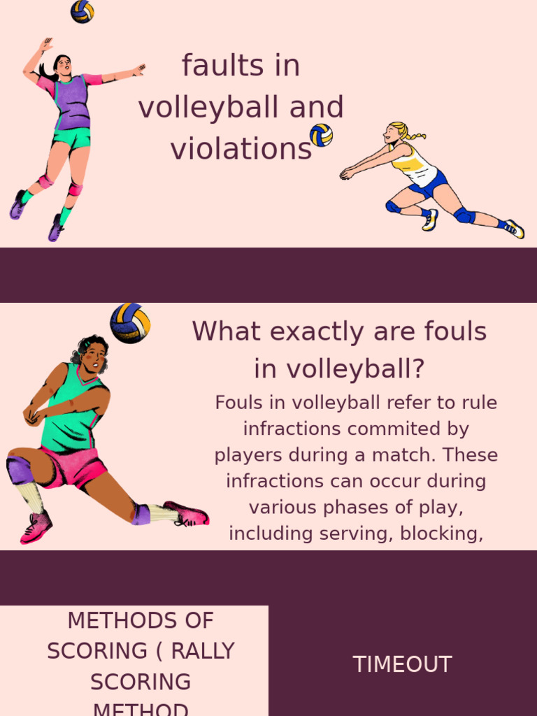 Faults In Volleyball And Violations Pdf Volleyball Sports