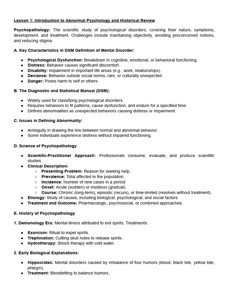 Introduction to Abnormal Psychology | PDF | Obsessive–Compulsive ...