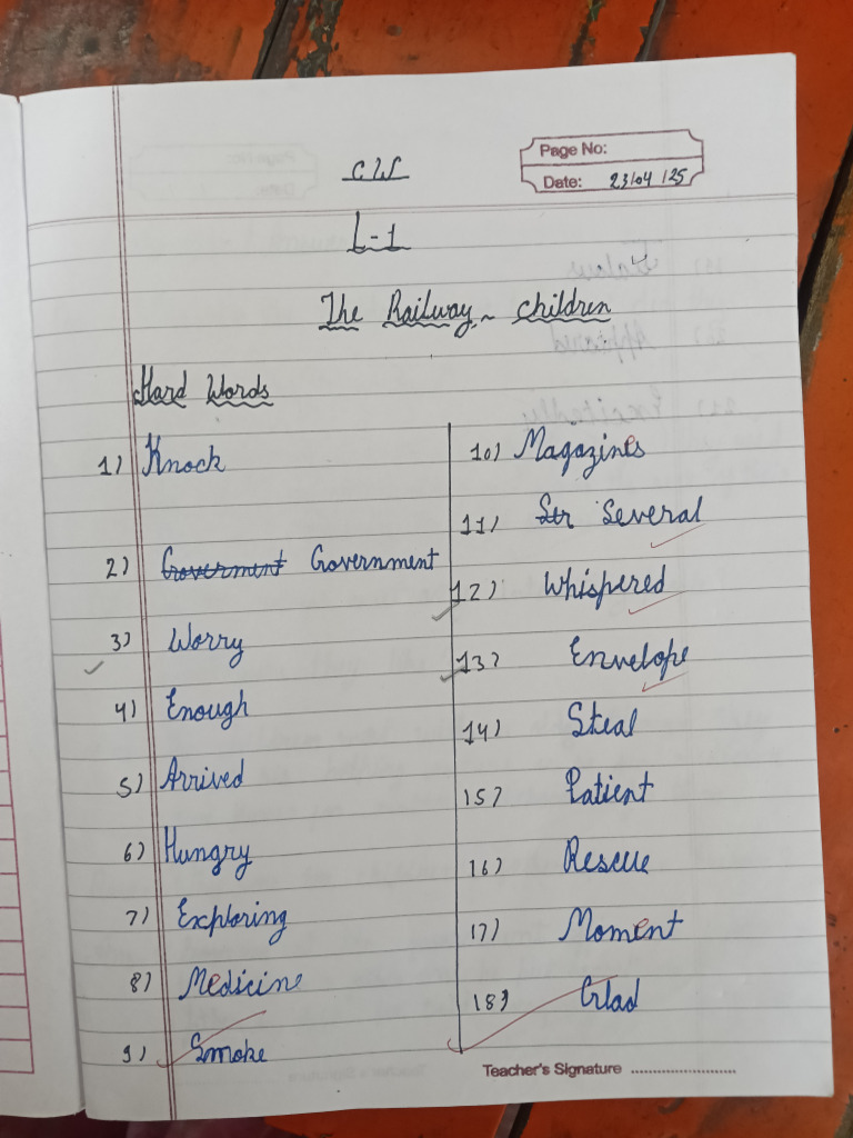 English Work Class 4C | PDF