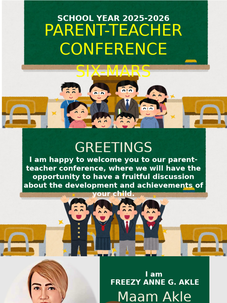 Parent-Teacher Conference Agenda 2025-2026 | PDF