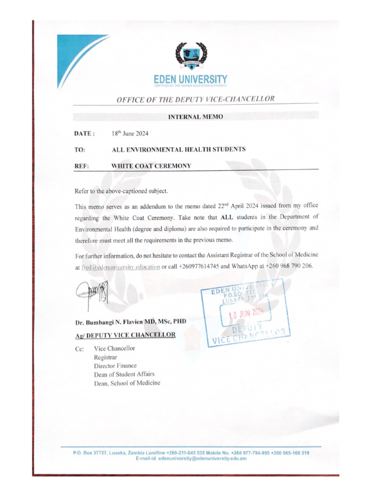 Eden University | PDF