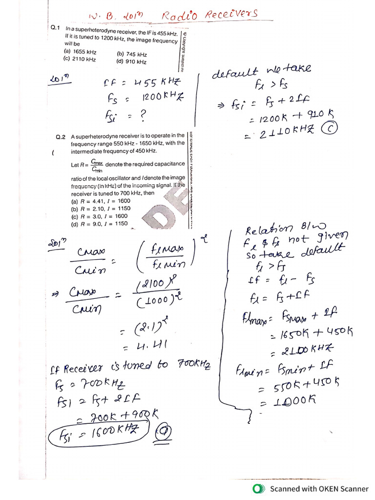 Ch03 Radio Receivers | PDF