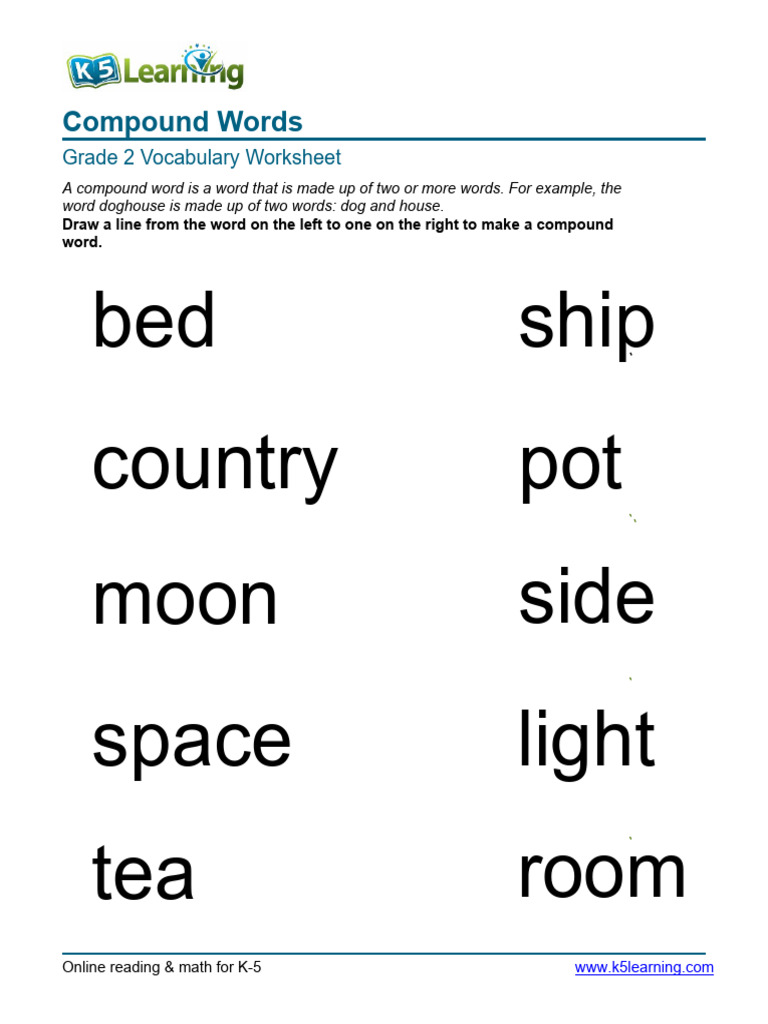 2nd Grade Compound Words 3 | PDF
