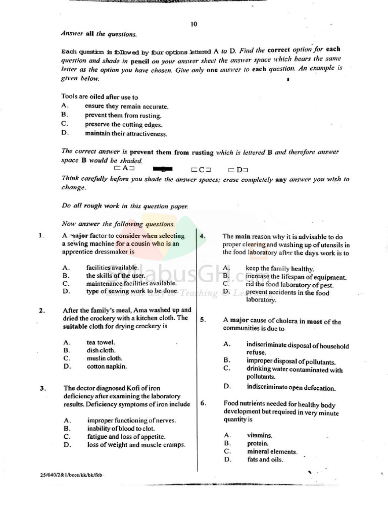 2025 Bece Career Technology 1 | PDF