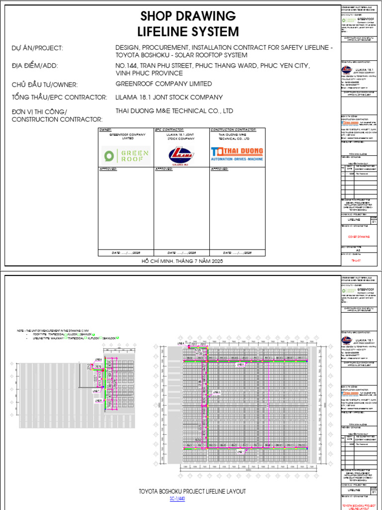 Lifeline Installation for Toyota Boshoku | PDF