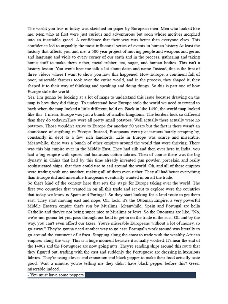 The Origin of European Imperialism | PDF | Voyages Of Christopher ...