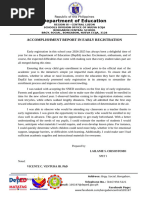 Early Registration Accomplishment Report | PDF | Teachers | Teaching