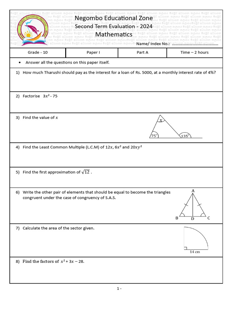 10 Second Term EM - Part 1 | PDF