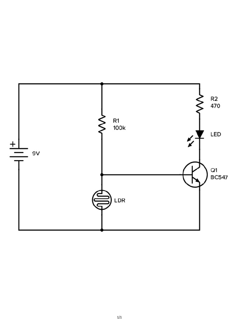 Night Light Circuit Diagram | PDF