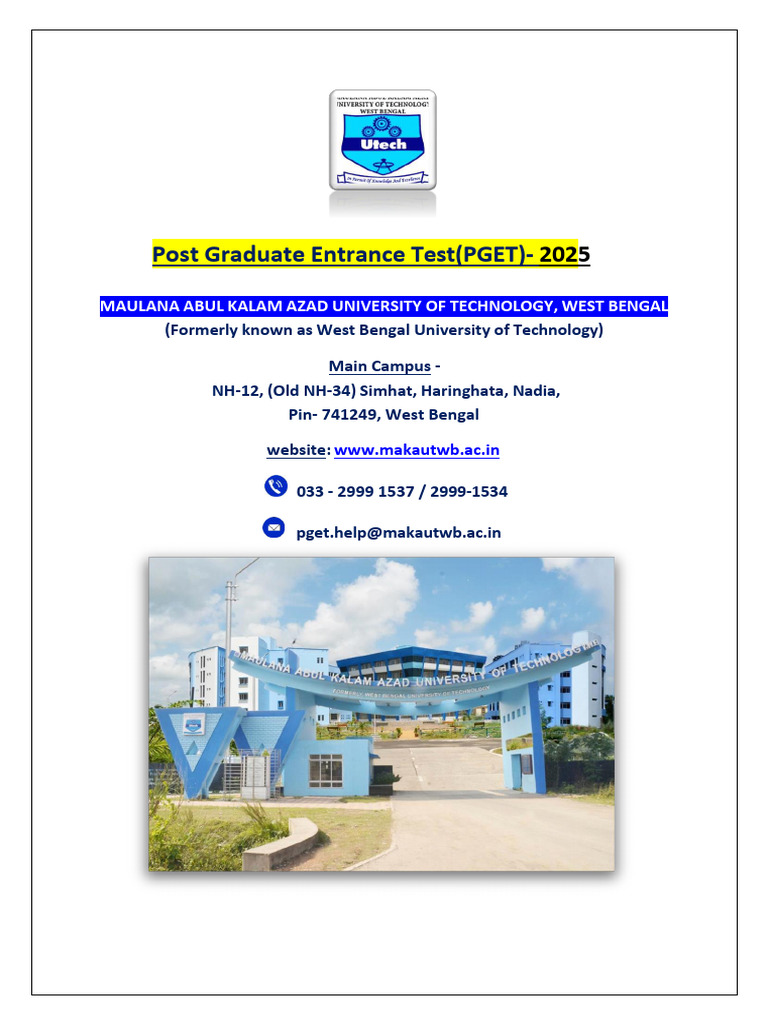 PGET - Final Brochure - 2025 | PDF | Electronic Engineering | Engineering