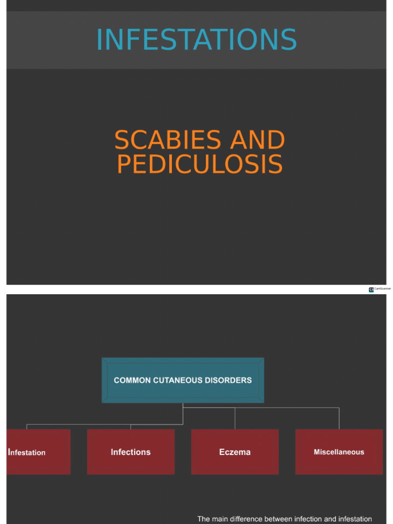 DER5 Scabies and Pediculosis | PDF