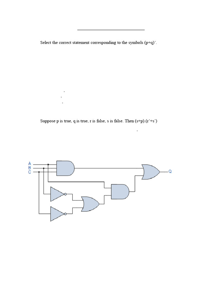 BooleanLogic Worksheet | PDF