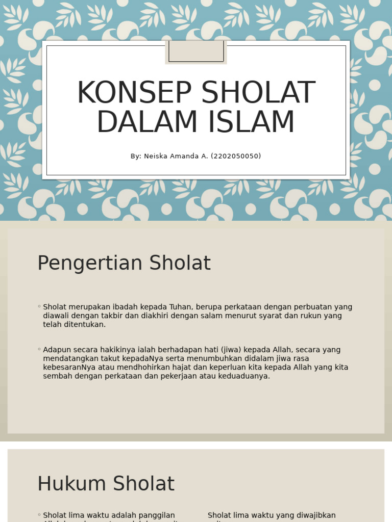 Panduan Lengkap Sholat dalam Islam | PDF