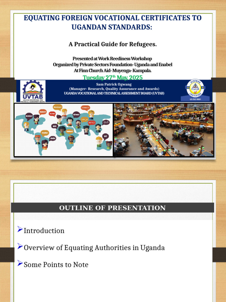 Presentation at Ubteb-psfu-equating Foreign Qualification | PDF ...