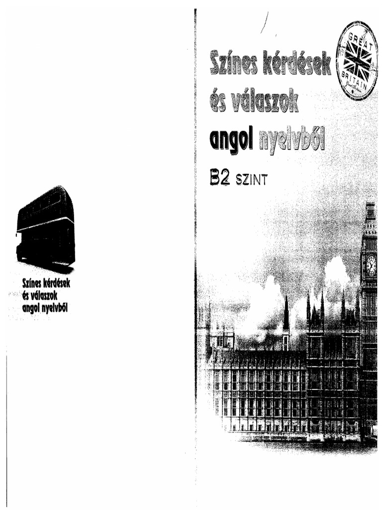 Színes Kérdések És Válaszok Angol Nyelvből B2 Szint | PDF