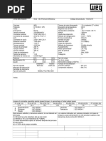 Motor Trifásico WEG W22 IE1 Data Sheet | PDF