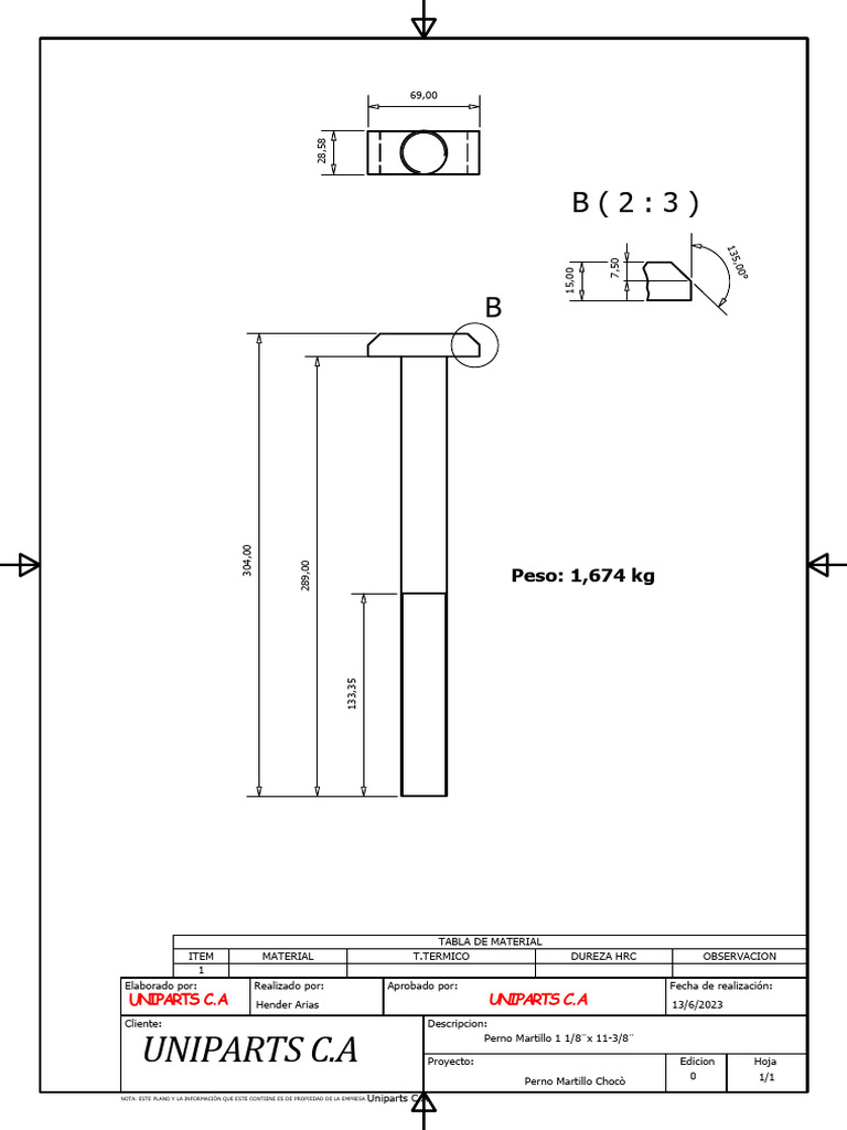 Perno Martillo 1.125 X 11-3-8 | PDF