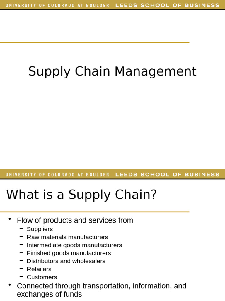 Understanding Supply Chain Management | PDF | Supply Chain | Supply ...