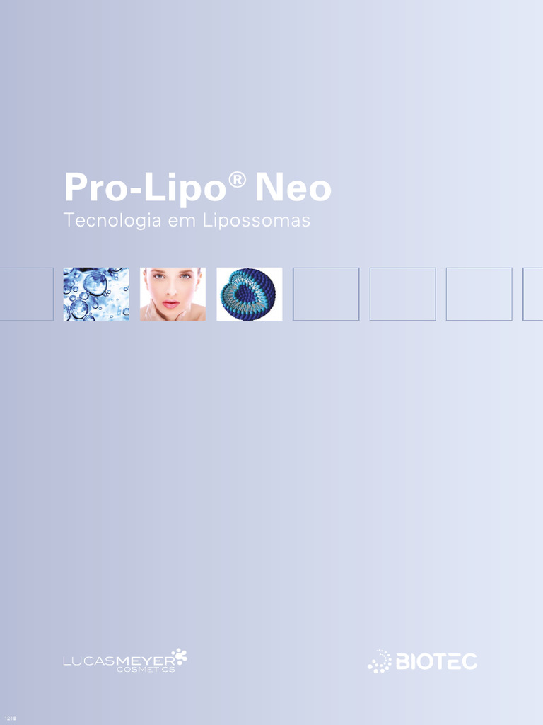Pro-Lipo® Neo: Tecnologia de Lipossomas | PDF | Lipossoma | Lipídio