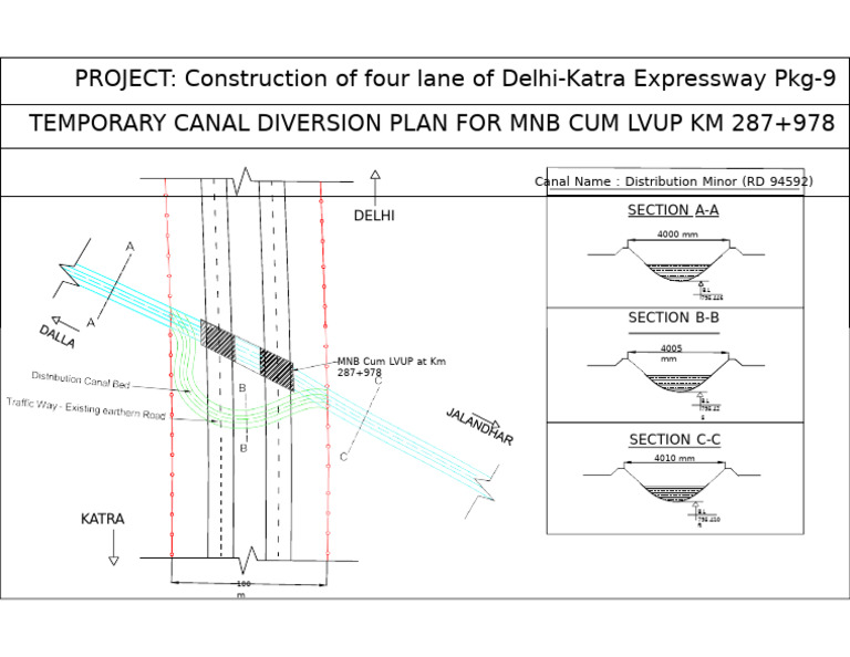 Canal Diversion Plan 287+978 | PDF