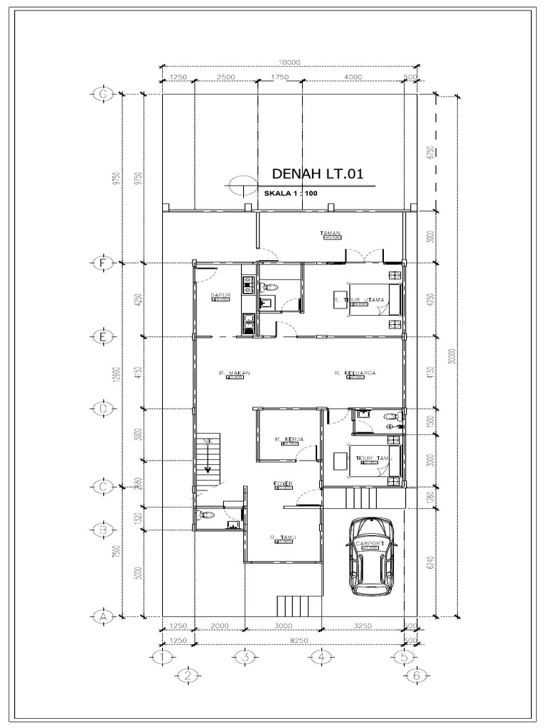 Denah LT 1 Revisi3 | PDF