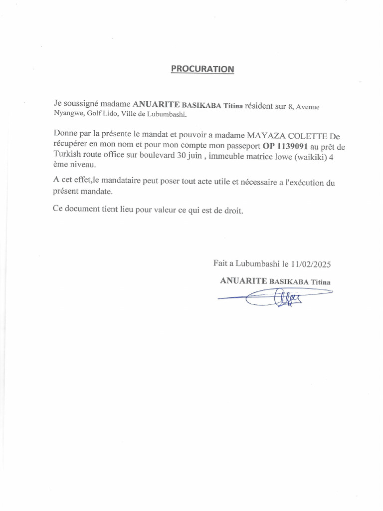 Procuration | PDF