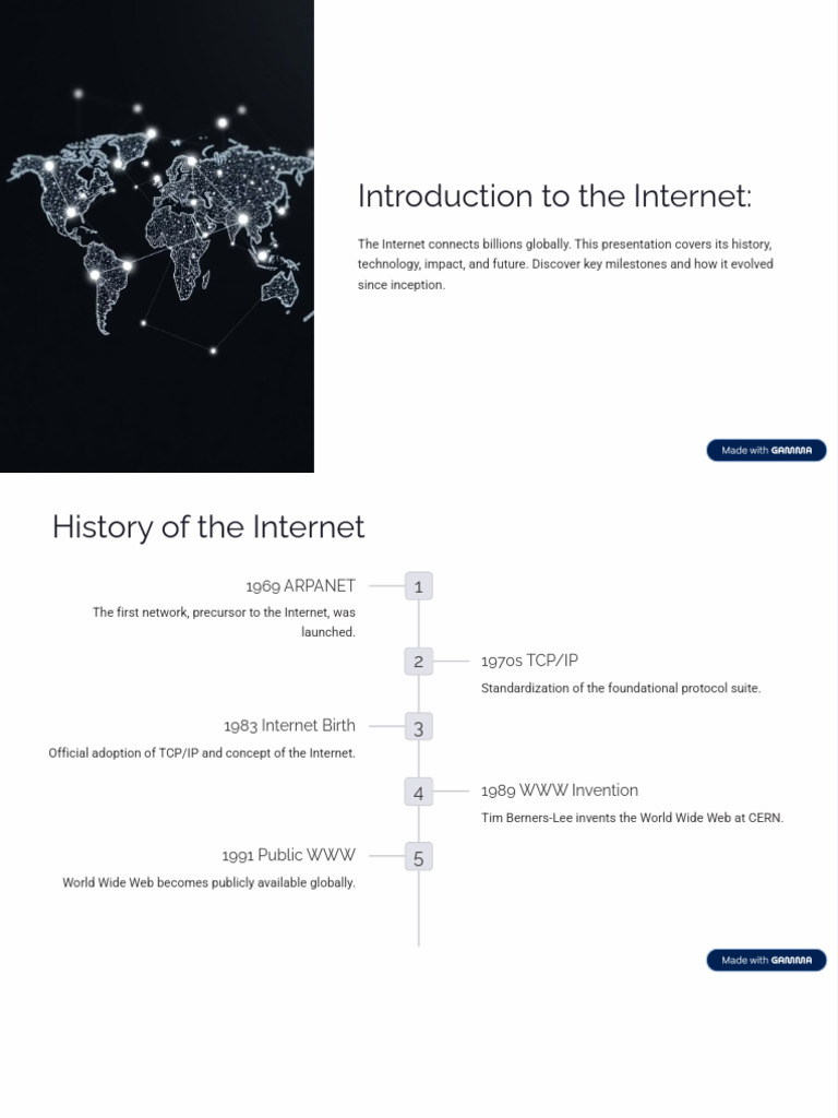 Introduction To The Internet | PDF | World Wide Web | Internet & Web
