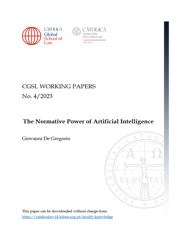 De gregorio - the normative power of AI | PDF | Artificial Intelligence ...