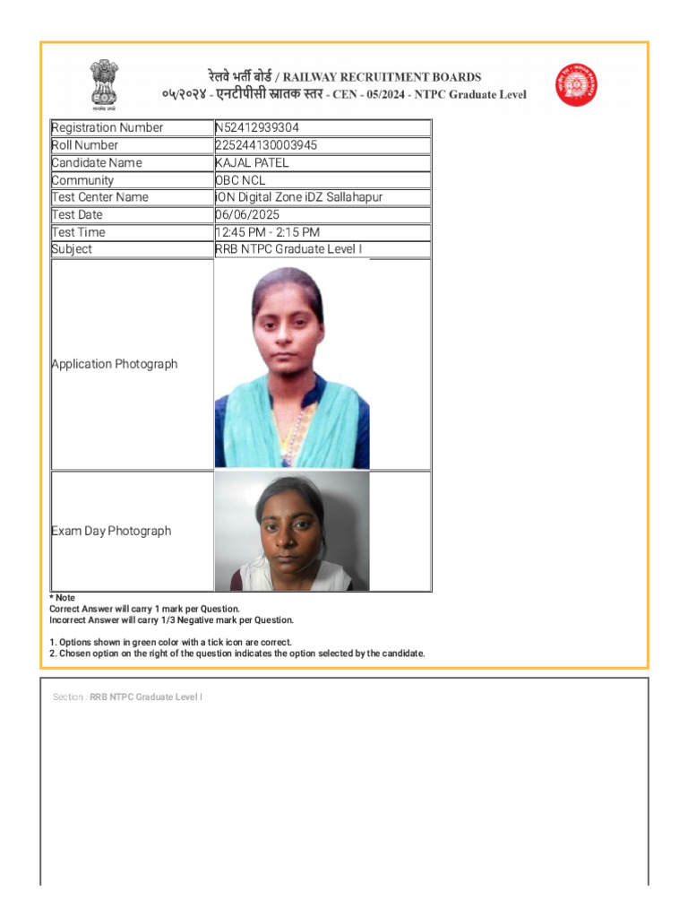 Kajal Patel Ntpc Graduate | PDF
