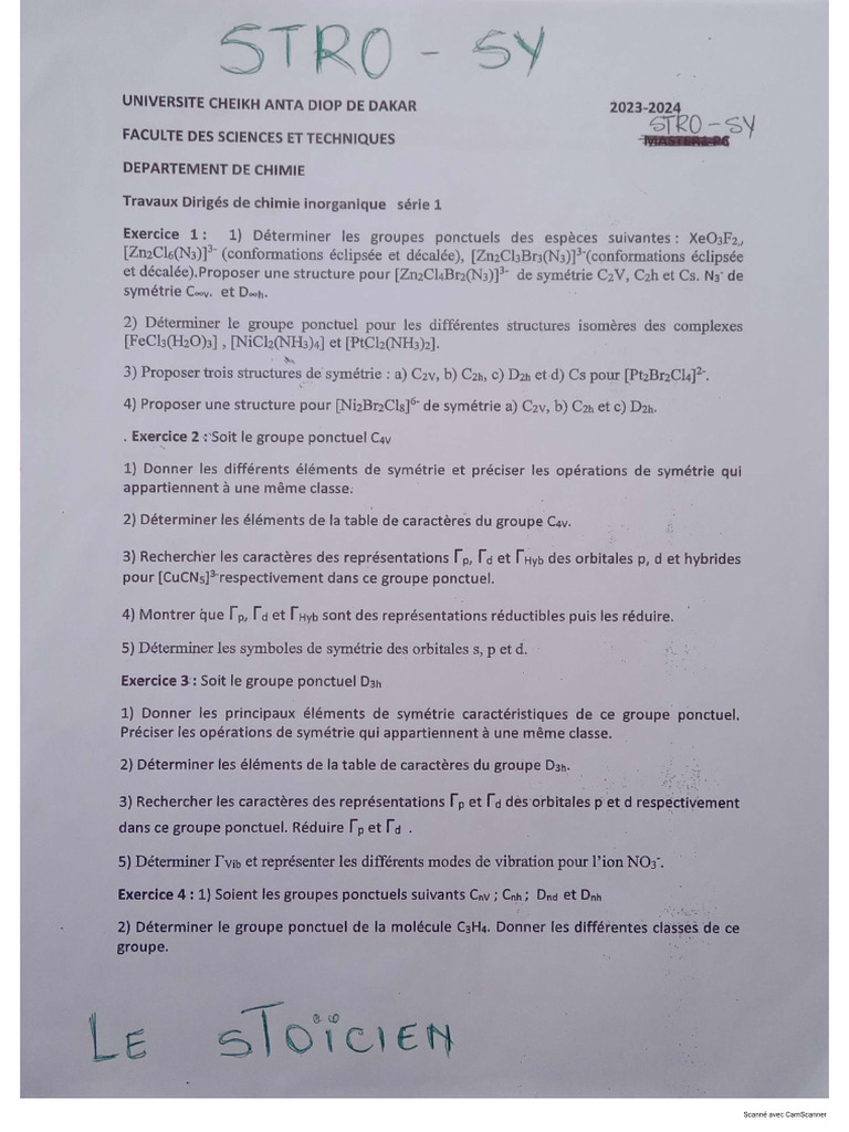 Correction TD1 Minéral | PDF