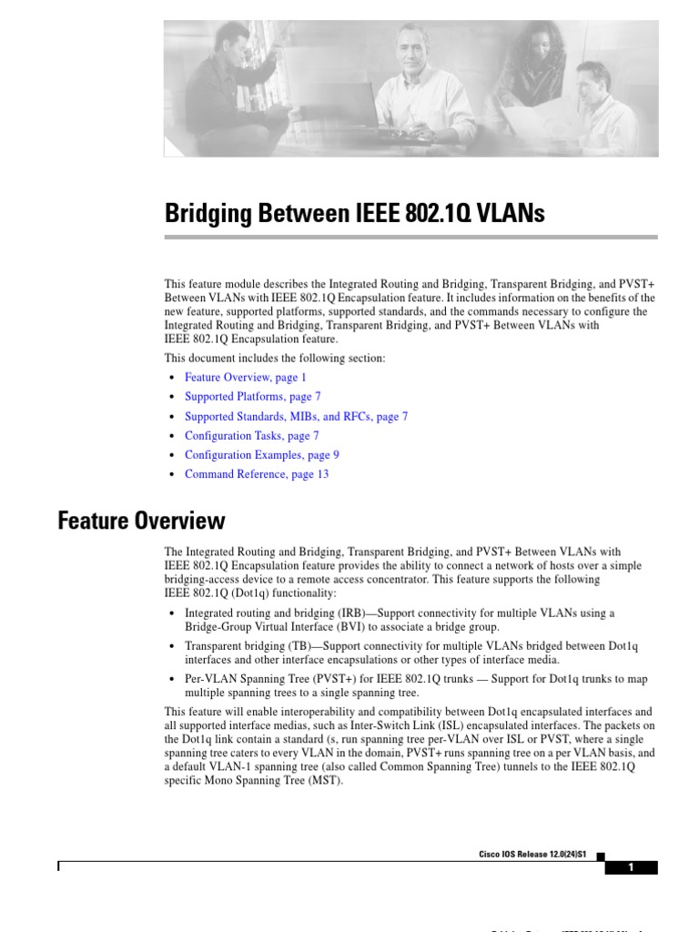 Bridging Between IEEE 802.1Q VLANs | PDF | Internet Architecture ...