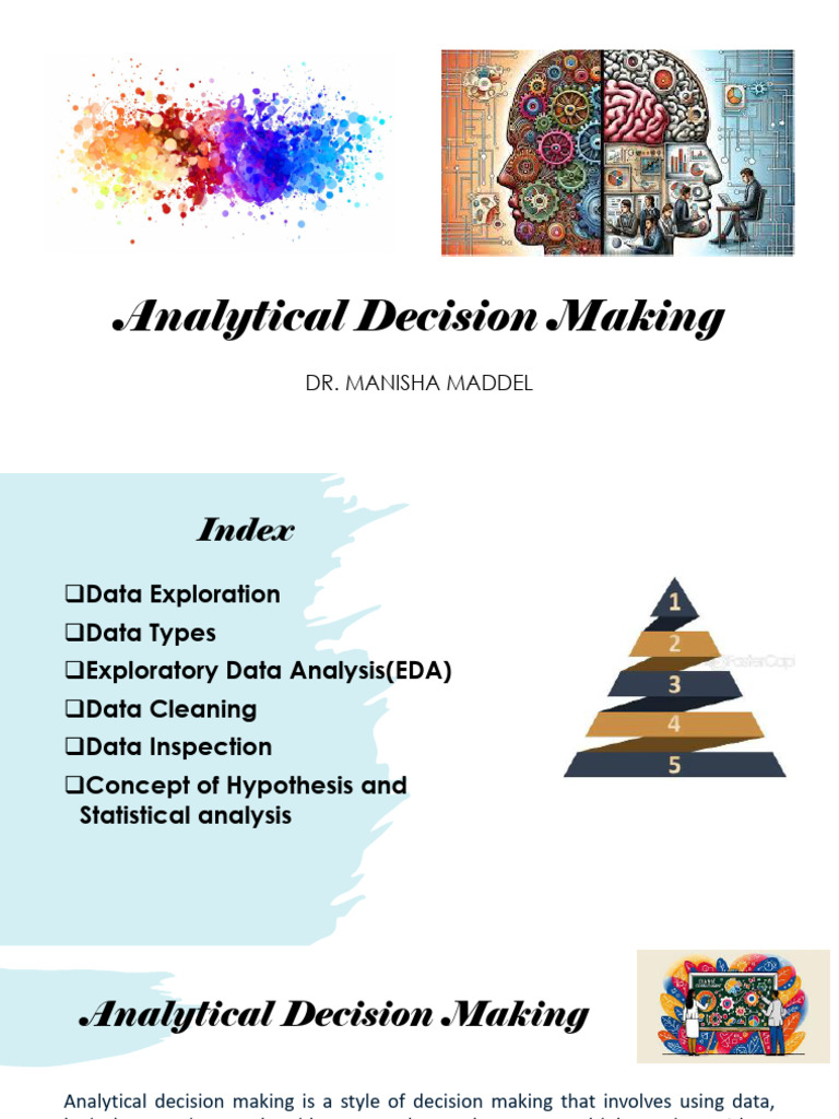 Understanding Analytical Decision Making | PDF | Data Analysis | Statistics