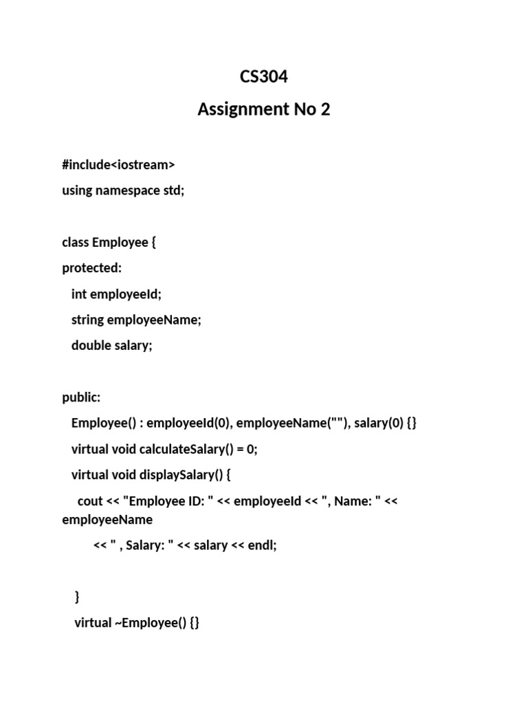 CS304 Assignment No 2 | PDF