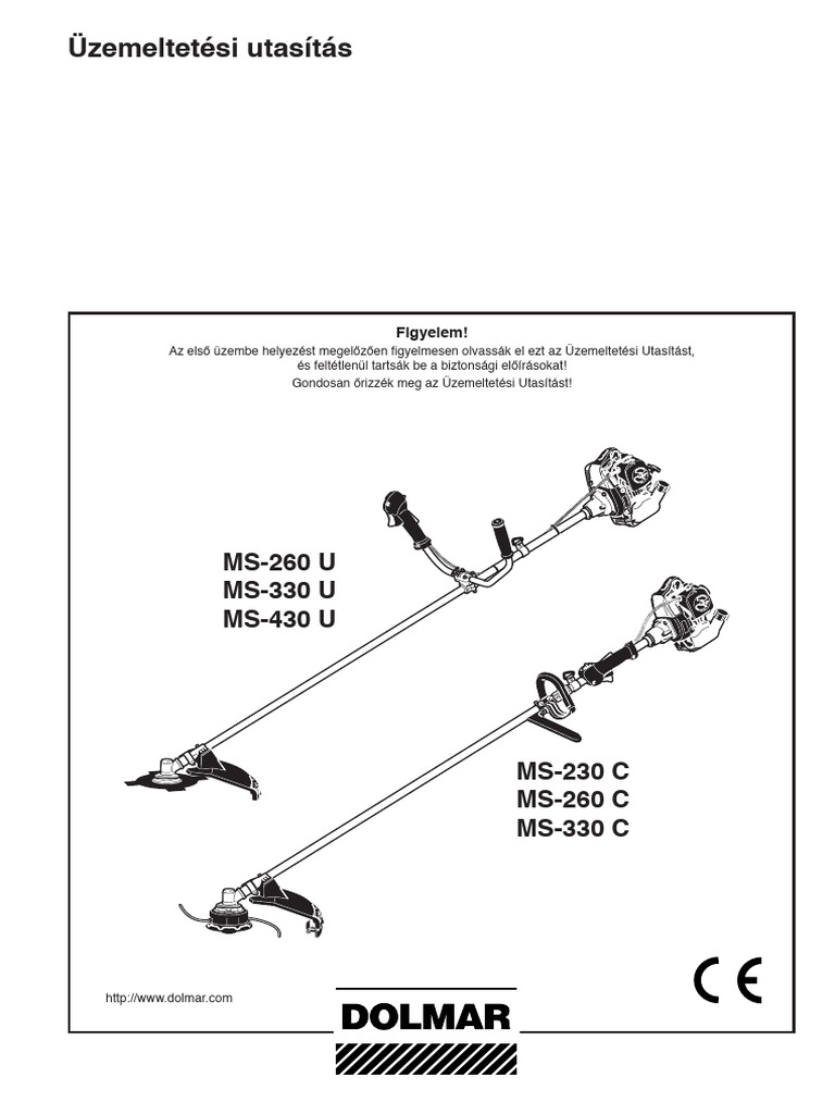 Dolmar MS-335.4U Üzemeltetési Utasítás | PDF