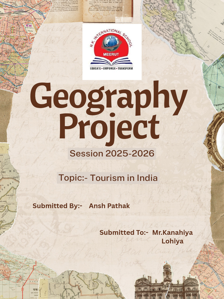 Beige Scrapbook Geography Project Proposal | PDF