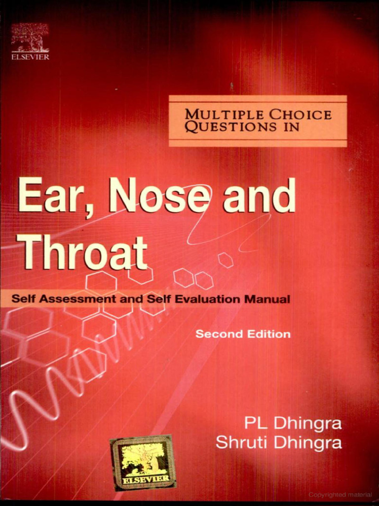 Mcqs in Ear Nose and Throat Dhingra 250804 213304 | PDF