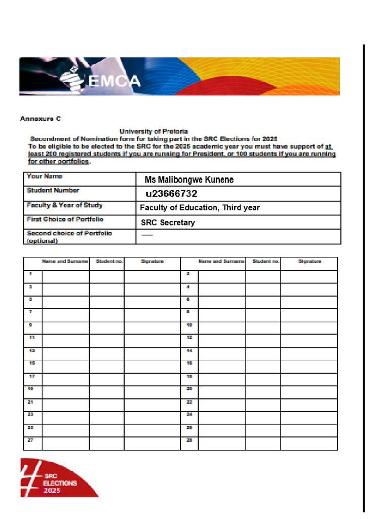 Secondment Form | PDF