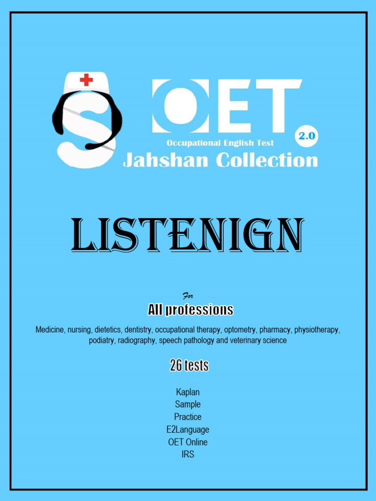 OET Listening Practice Tests Overview | PDF | Substance Dependence ...