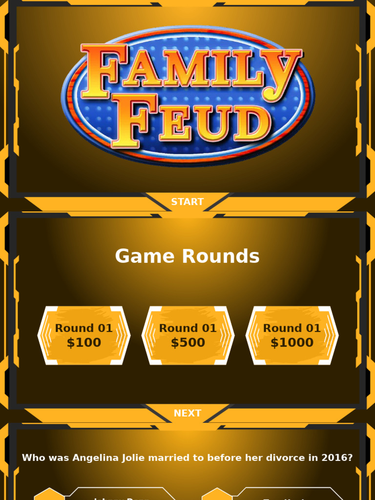 SlideEgg - 400751-PowerPoint Game Templates Family Feud | PDF | Brad Pitt