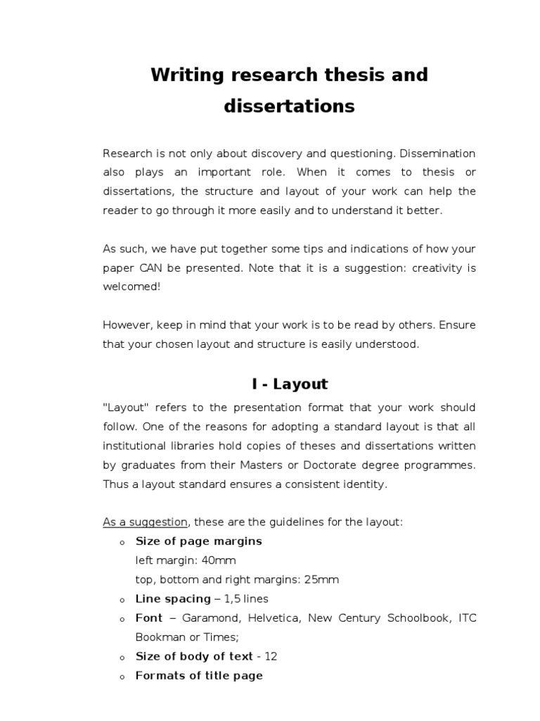 Writing Research Thesis and Dissertations | PDF | Thesis | Academia