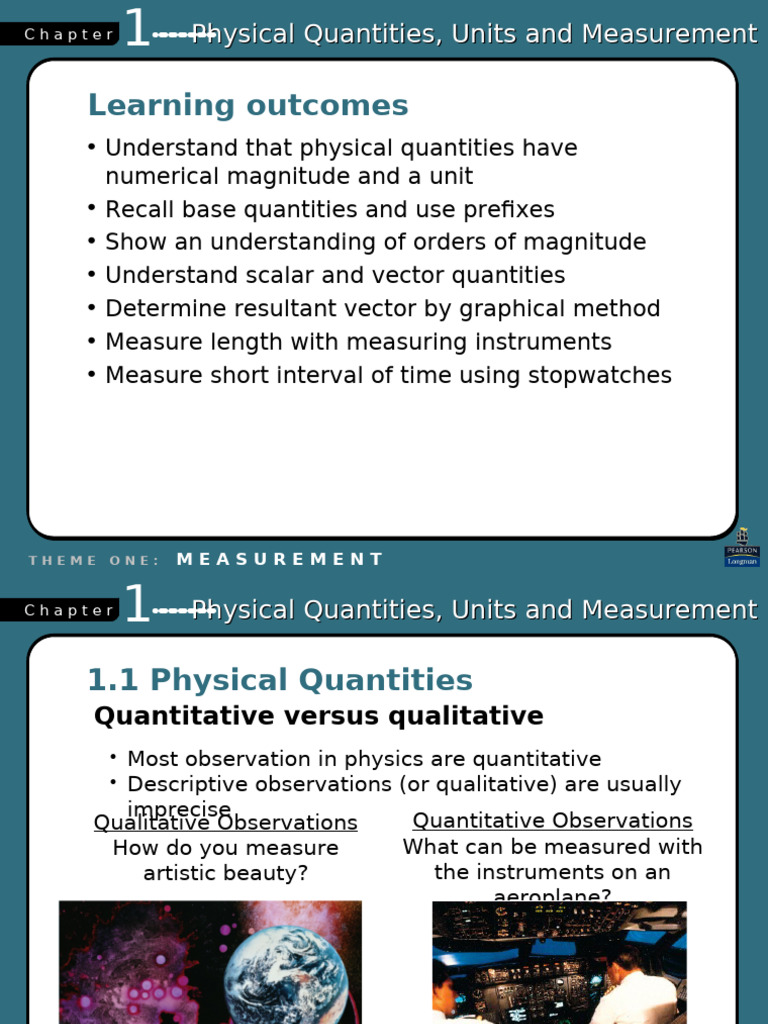 Understanding Physical Quantities and Measurement | PDF | International ...